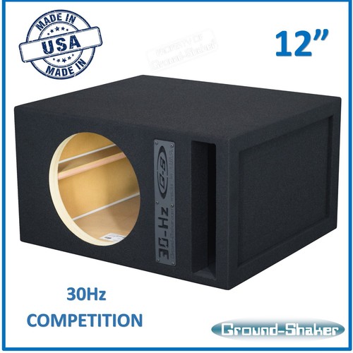 12" Sub Box Ported / Vented Single Subwoofer Enclosure Car Audio ...