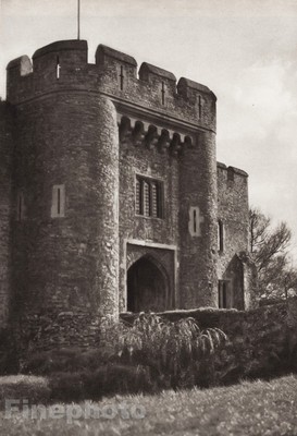 1926 Vintage UK England ALLINGTON CASTLE Kent Maidstone Photo Art By E ...