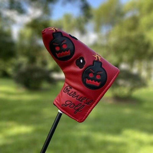 Devil Bomb Golf Club Head Cover Driver Fairway Wood Hybrid Putter Cover ...