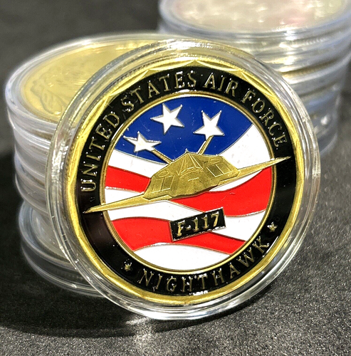 F-117 Stealth Fighter-Bomber Challenge Coin-United States AIR FORCE ...