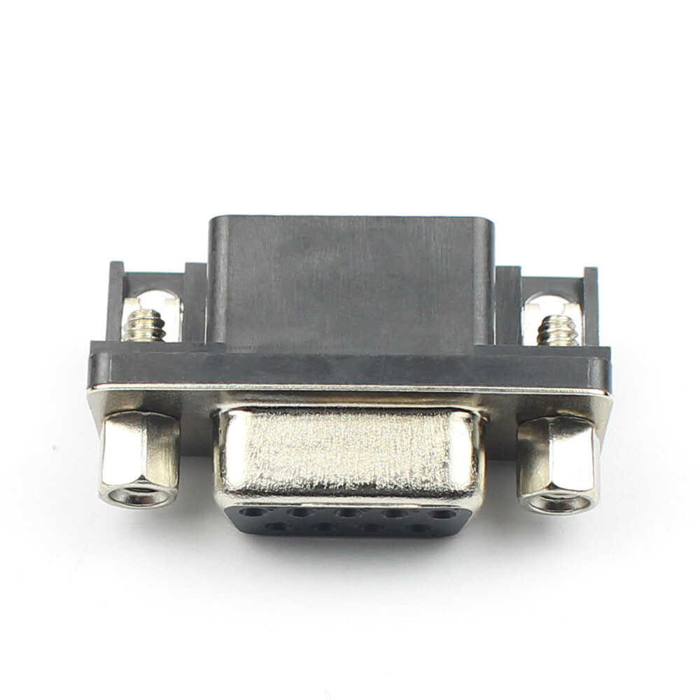 50Pcs D-SUB 9 Pin Female Right Angle PCB Connector 2 Rows DB9F Adapter ...