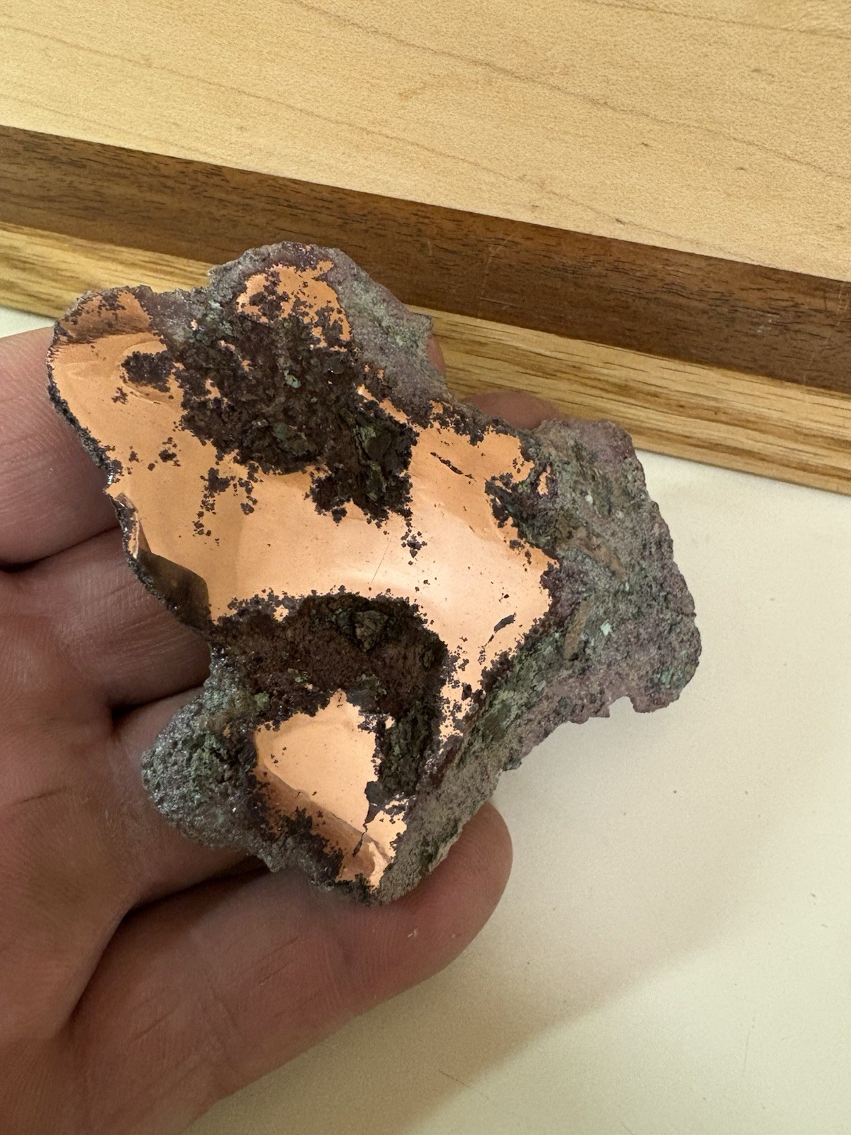 Polished Michigan Native Glacial FLOAT COPPER Specimen Keweenaw ...