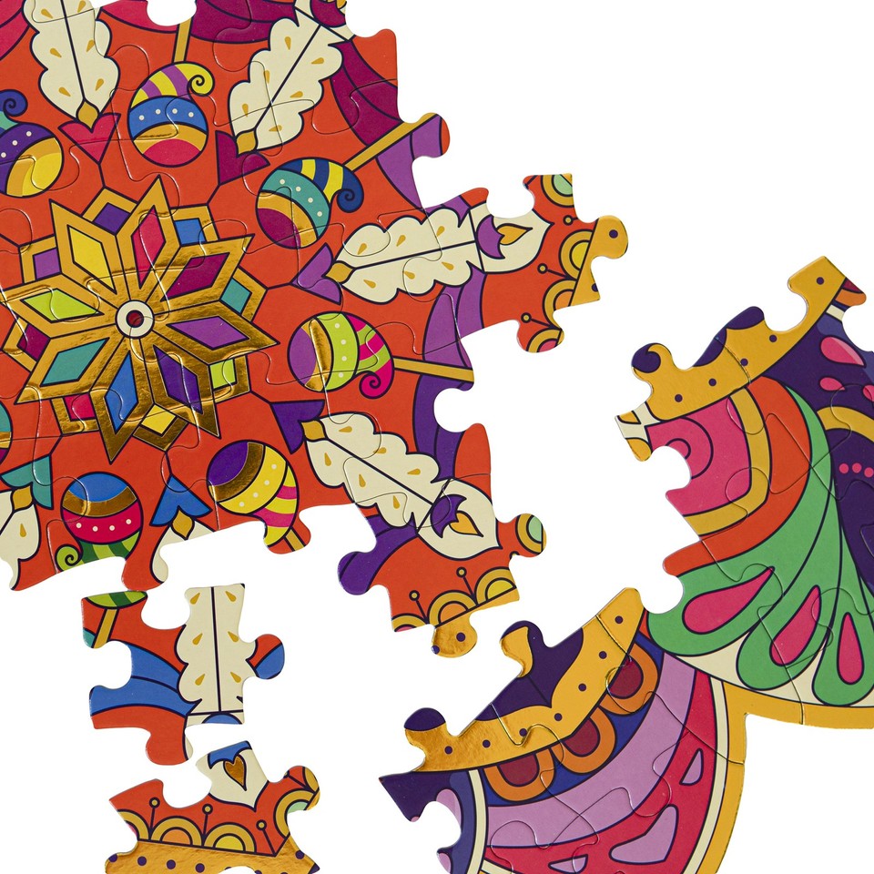 Family Rangoli Diwali Puzzle - 150 Piece, Kulture Khazana, 32" Across ...