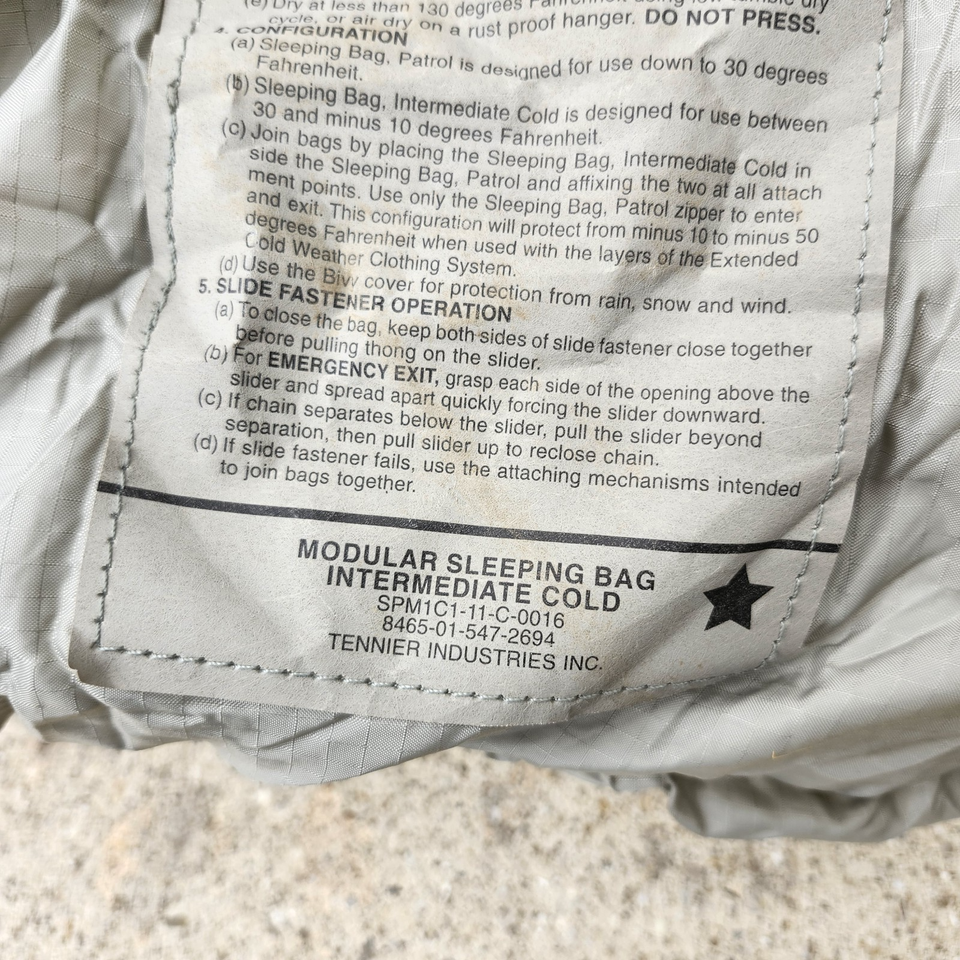 USGI 4-Piece Modular Sleep System MSS ACU UCP Gore-Tex Bivy Patrol ...