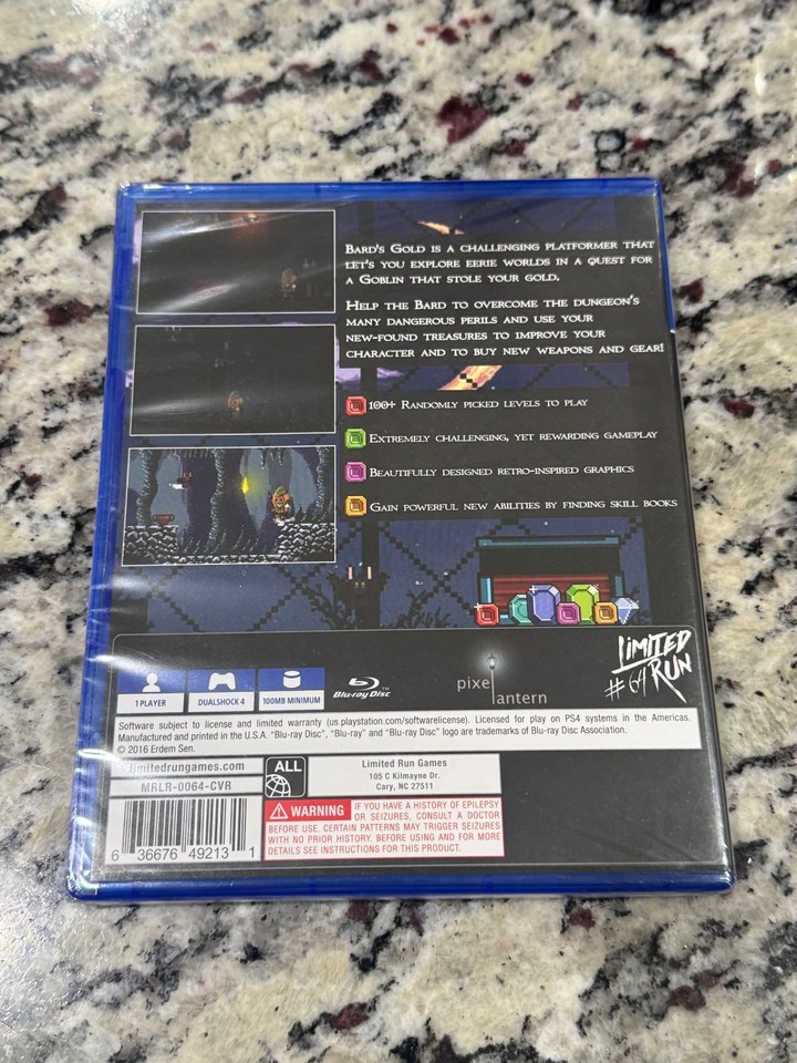 Bard's Gold for PlayStation 4 PS4 Limited Run Games NEW + FREE US ...