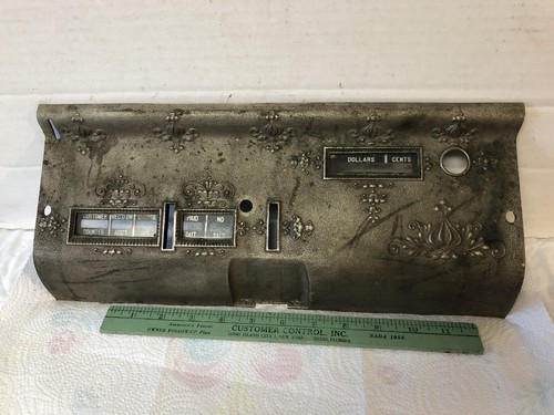 Antique NCR Cash Register Frame Part Front Cover Model 349 Brass Nickel ...