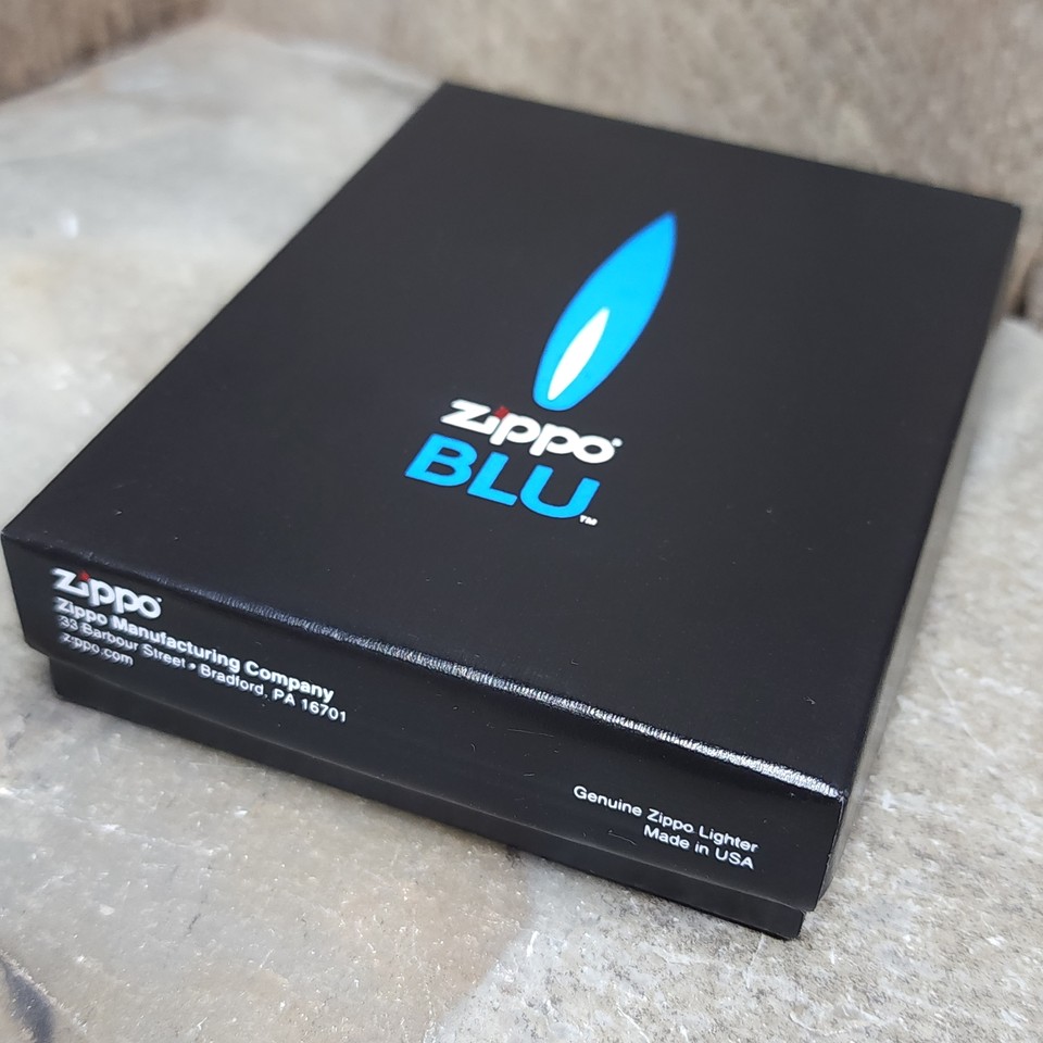 NOS Vintage Zippo Blu Butane Fuel Cigarette Lighter Unused in Original ...
