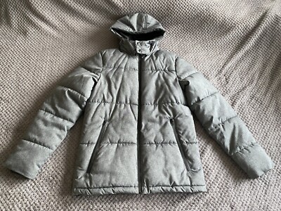 Men’s Matalan ACW85 Grey Padded Hooded Coat - Size Small | eBay UK