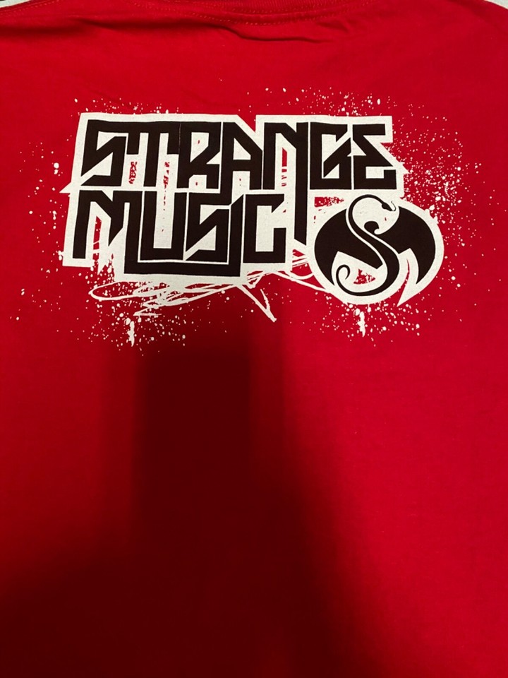 Tech N9ne strange music preowned size xl T-shirt juggalo technician | eBay