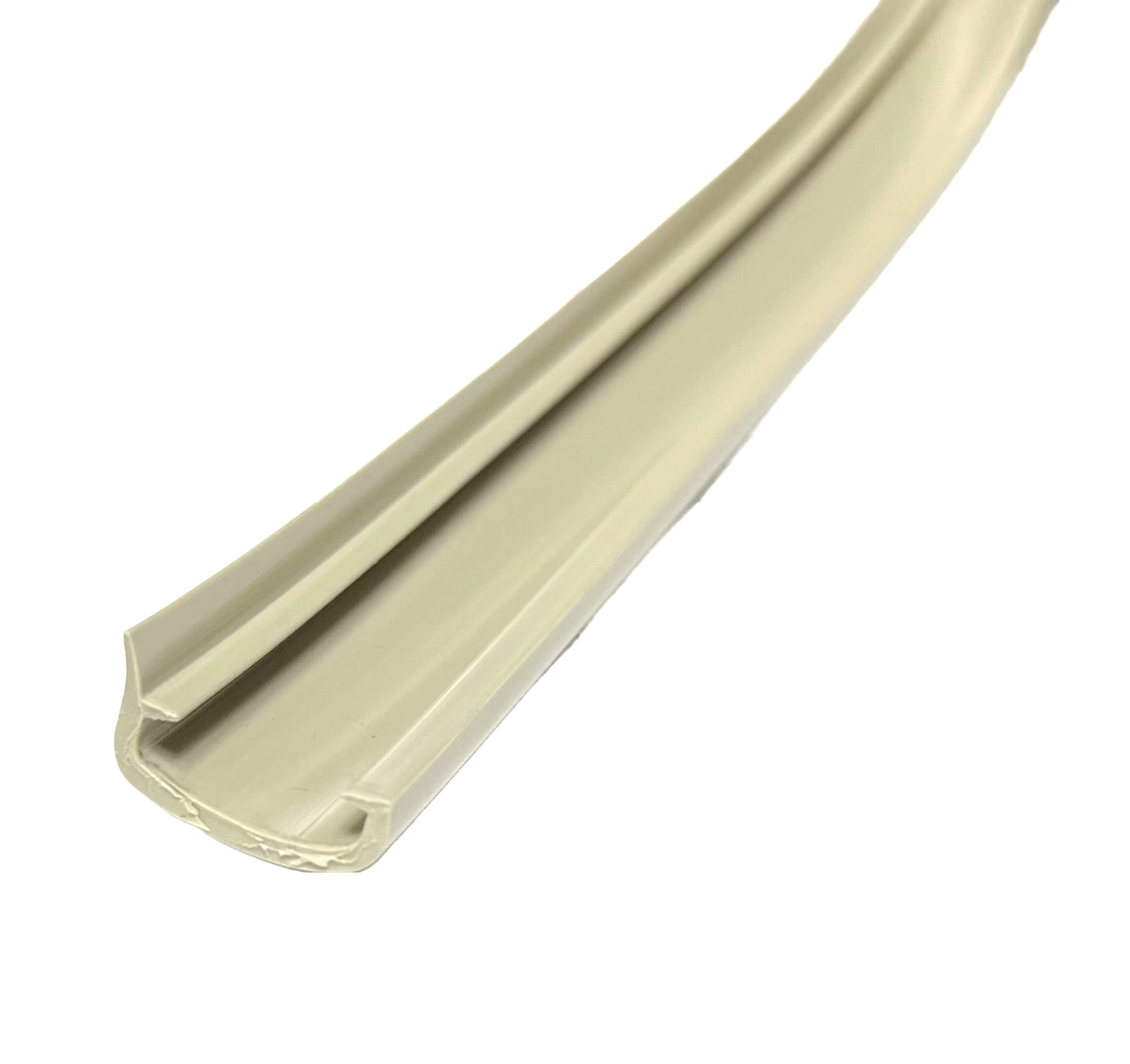 50 Ft. 3/4" Pebble Beige w LEG Vinyl Flexible Screw Cover Fits 3/4 ...