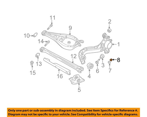 BMW OEM 95-24 1 Series M Front Suspension Struts Components-Top Nut ...