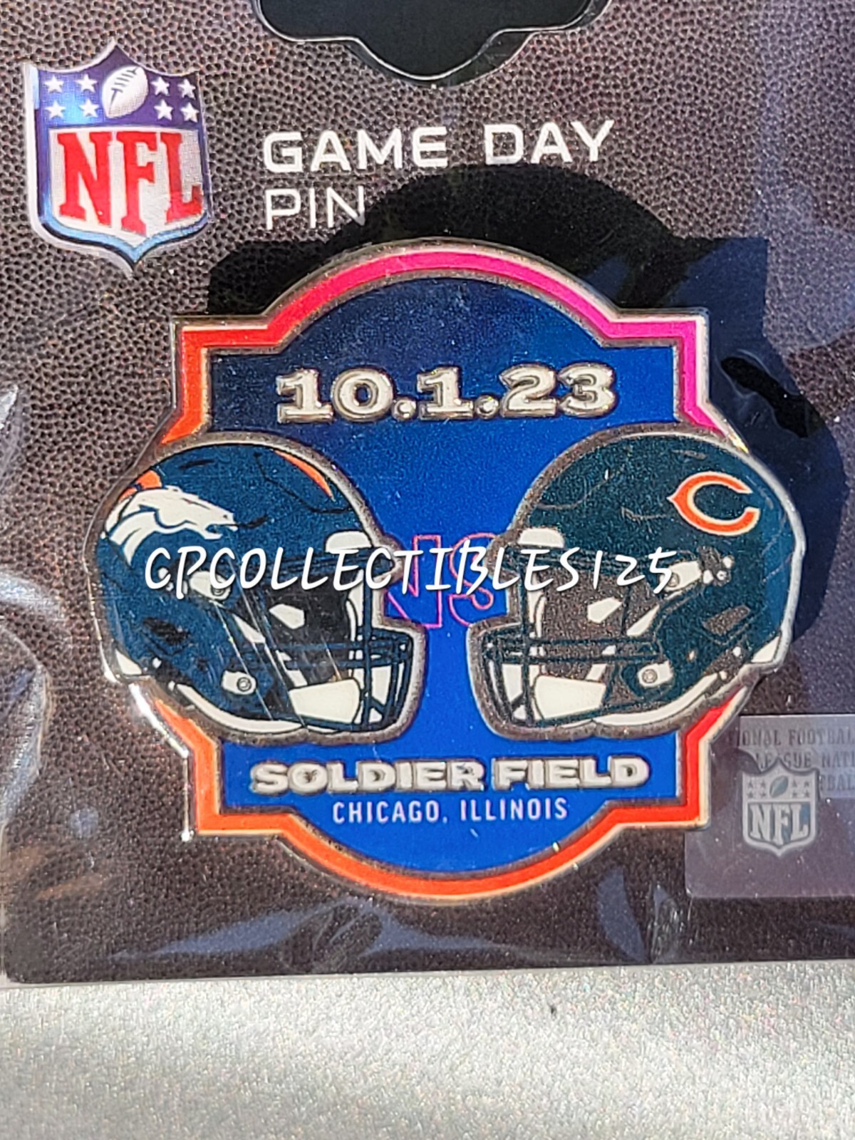 CHICAGO BEARS VS Denver Broncos Game day Pin 10/1/2023 NEW Soldier ...