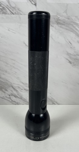 Mag-Lite 2 D-Cell Battery Flashlight 10" Police Style Black USA Vintage ...
