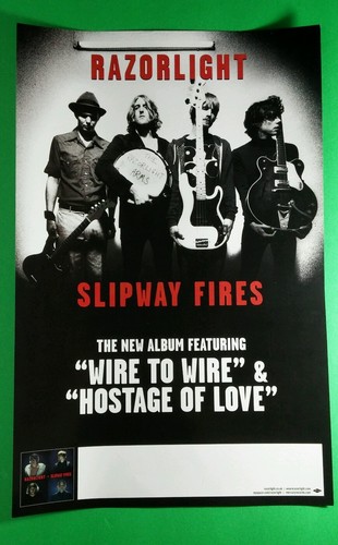 RAZORLIGHT SLIPWAY FIRES RAZOR LIGHT DOUBLE SIDED PHOTO PROMO 11x17 ...