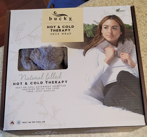 Bucky Hot and Cold Therapy Neck Wrap Grey NIB filled with Buckwheat ...