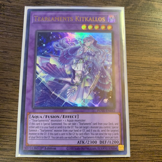 Yu-Gi-Oh! TCG Tearlaments Kitkallos Power of the Elements POTE-EN042 ...