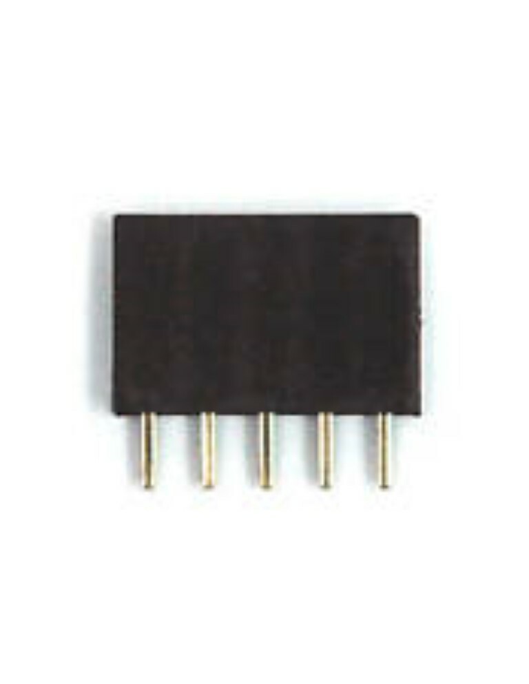 10Pcs 2.54mm Pitch 0.1 1x5 5 Pin 5p Female Dupont Header Thru Hole ...