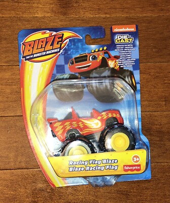 Blaze and the Monster Machines Racing Flag Blaze Die-Cast Toy Vehicle ...