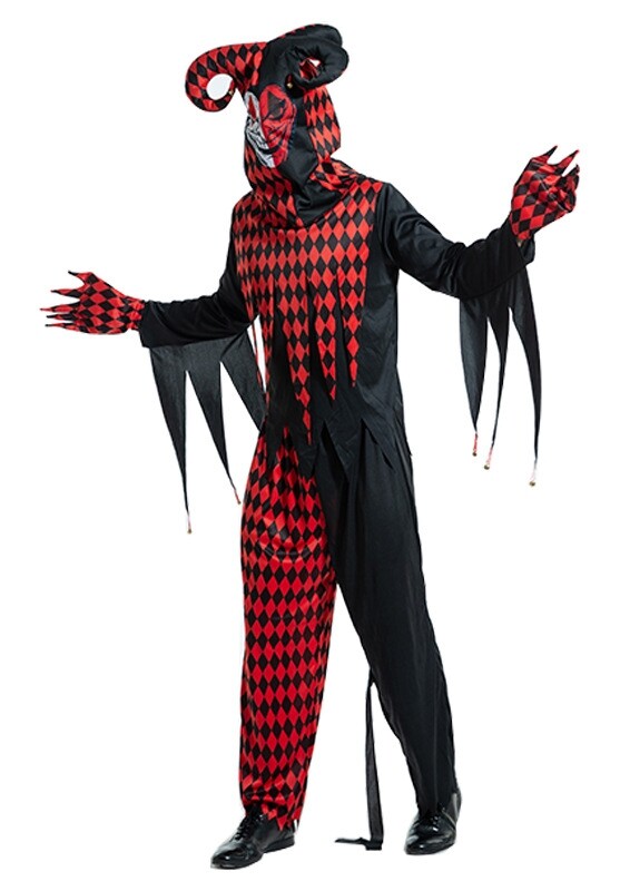 Mens Evil Jester Costume