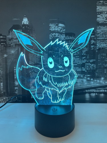 Pokemon Pikachu LED Table Lamp 3D Night Light Multi Color Changing New ...
