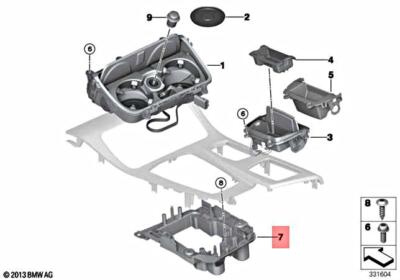 Genuine BMW Hybrid F10 F11 F18 518d Module Carrier Center Console ...