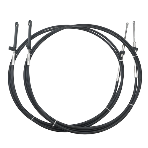 2PCS 15FT Outboard Throttle Shift Control Cable Side Mount Control For ...