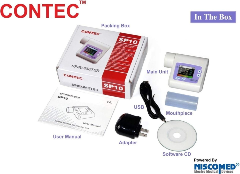 Contec Automatic Spirometer Respiratory Machine For Use Hospital Clinic ...
