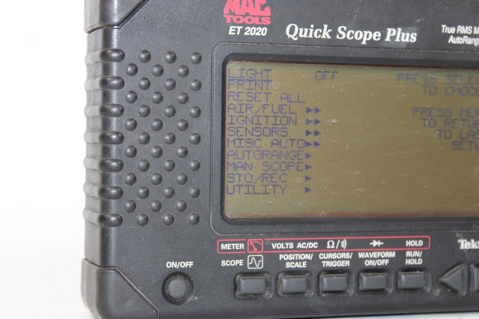 Mac Tools Tektronix Oscilloscope Quick Scope Plus ET2020 Diagnostic Kit ...
