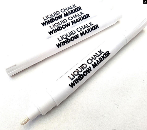 White Liquid Chalk Pen Marker Glass Window Chalkboard Blackboard Marker ...