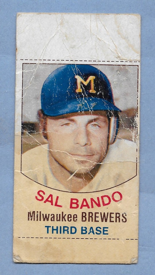 VINTAGE BASEBALL CARD 1977 HOSTESSSAL BANDO #126 & SMALL OLD RED SOX ...