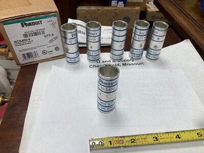 Panduit SCS400-6, Compression Butt Splice, 400 KCMIL, 2.5" Long ...