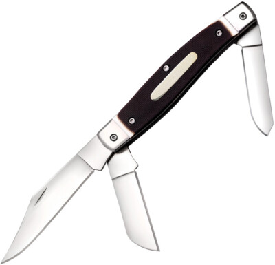 Cold Steel Ranch Boss Stockman Brown Bone Folding 8Cr13MoV Pocket Knife ...