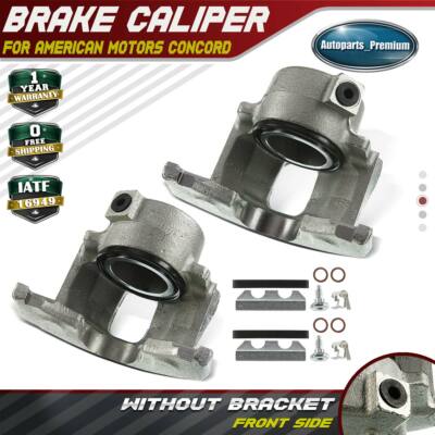 2x Brake Calipers for Jeep CJ5 CJ7 Scrambler AMX Concord Pacer Front ...