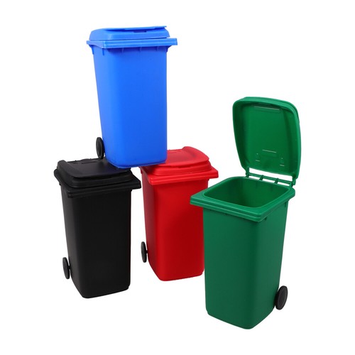 4 Pcs Mini Trash Can Pen Holder Garbage Bin for Desk Office with Lid | eBay