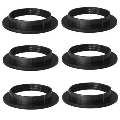 6PCS E27 Screw Lampshade Lamp Light Shade Collar Ring Adaptor Bulb ...