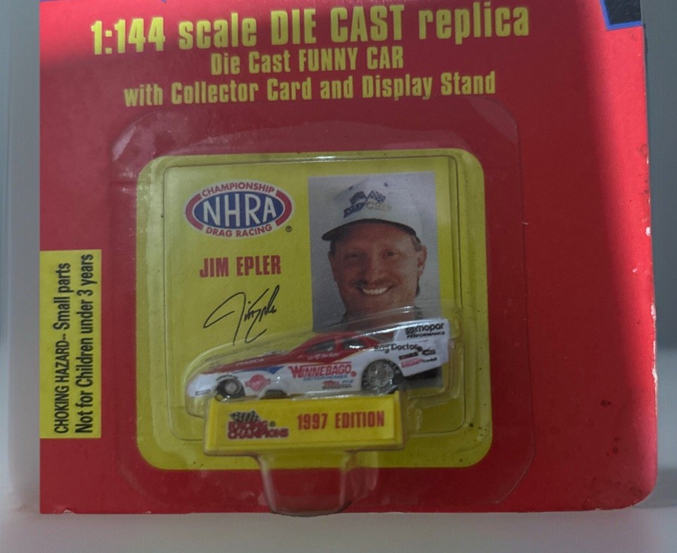1997 Jim Epler Racing Champions NHRA 1/144 Die Cast Funny Car | eBay