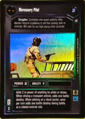 1x Mercenary Pilot - Very Rare Foil Near Mint Reflections III - BB ...