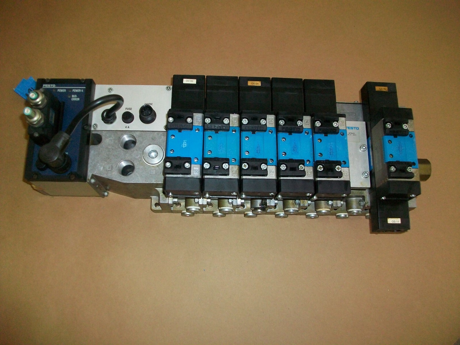 Festo Profibus Pneumatic Solenoid Valve Stack IFB13-30 VIGP-04-FB-D-1 ...