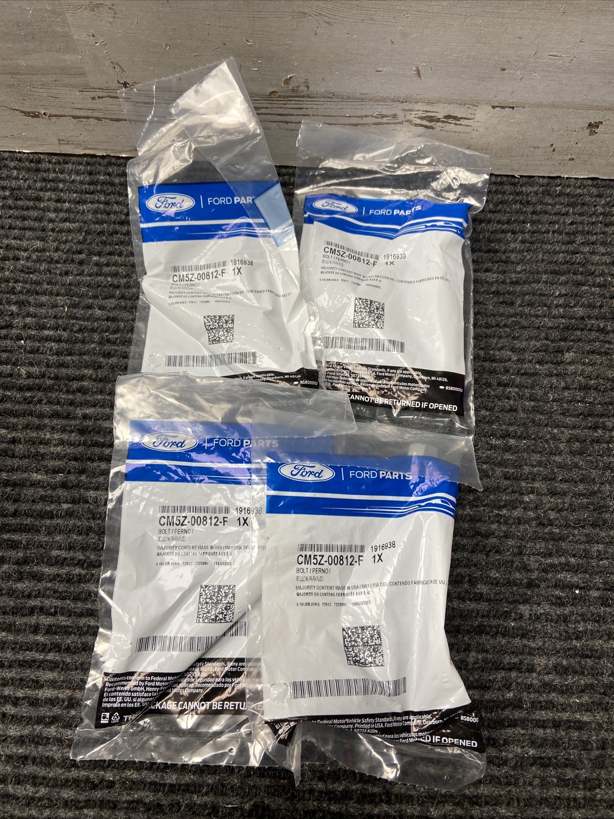 Lot of 4 FORD OEM 15-16 Focus 1.0L-L3-Water Pump Bolt CM5Z00812F | eBay