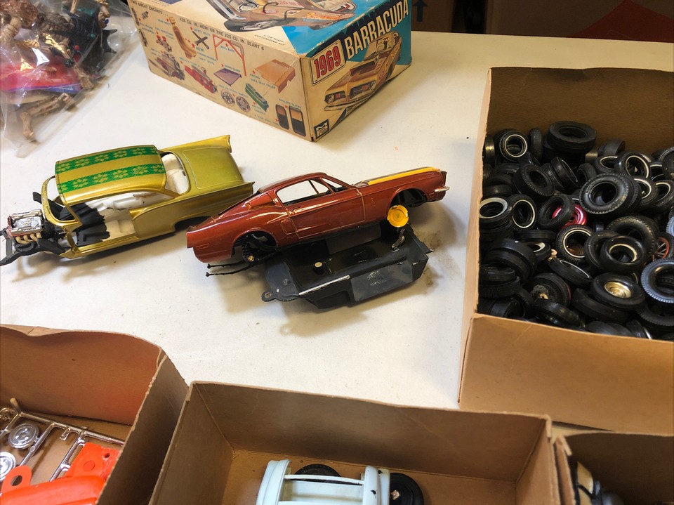 Lot of 6 Plus Built Car Model Kit Assorted Cars Plastic Vintage And ...