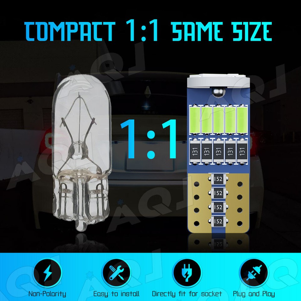 For Chevrolet C3500 T10 194 168 LED Bulbs Instrument Gauge-Cluster Dash ...