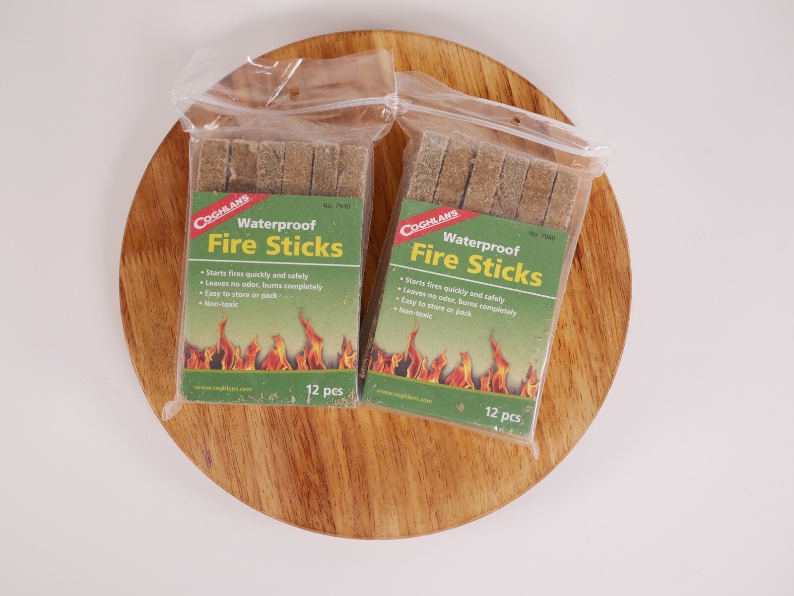 Waterproof Fire Sticks Coghlan's 12-Count Per Bag X 2 Bags (12 Sticks ...