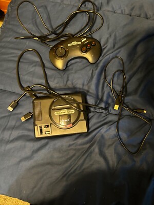 Old Sega genesis 16 bit gaming console comes everything included | eBay