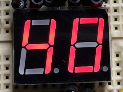 CB Radio Channel Number Display .56 Inch Dual 7 Segment Red LED 18 Pin ...