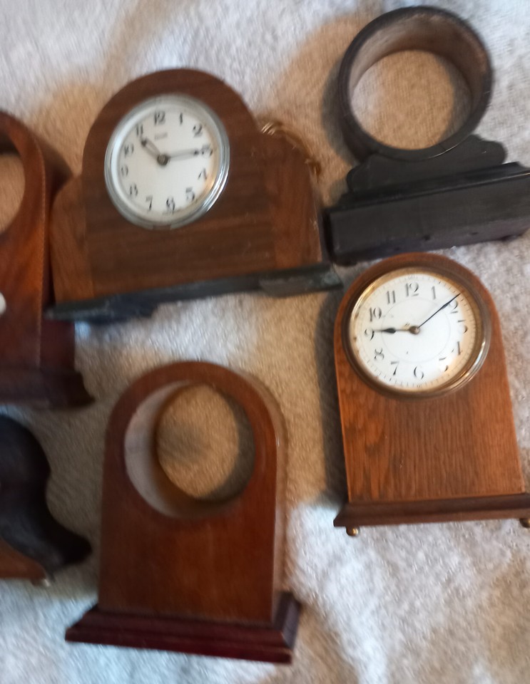 8 Vintage clock Cases With 3 Clocks (for repair) | eBay UK