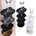 4 Tiers Children Shoe Rack Cartoon Shoe Shelf Shoe Organizer for Living ...
