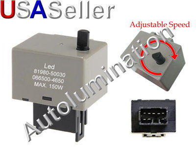 8 Pin Blade Toyota Lexus Scion Adjustable Speed Flasher Relay LED Turn ...