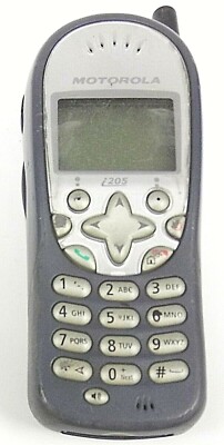 Motorola i series i205 - Blue and Silver ( Nextel ) PTT iDEN Cellular ...