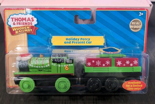 Thomas & Friends Wooden Railway Holiday Percy and Present Car LC98055 ...