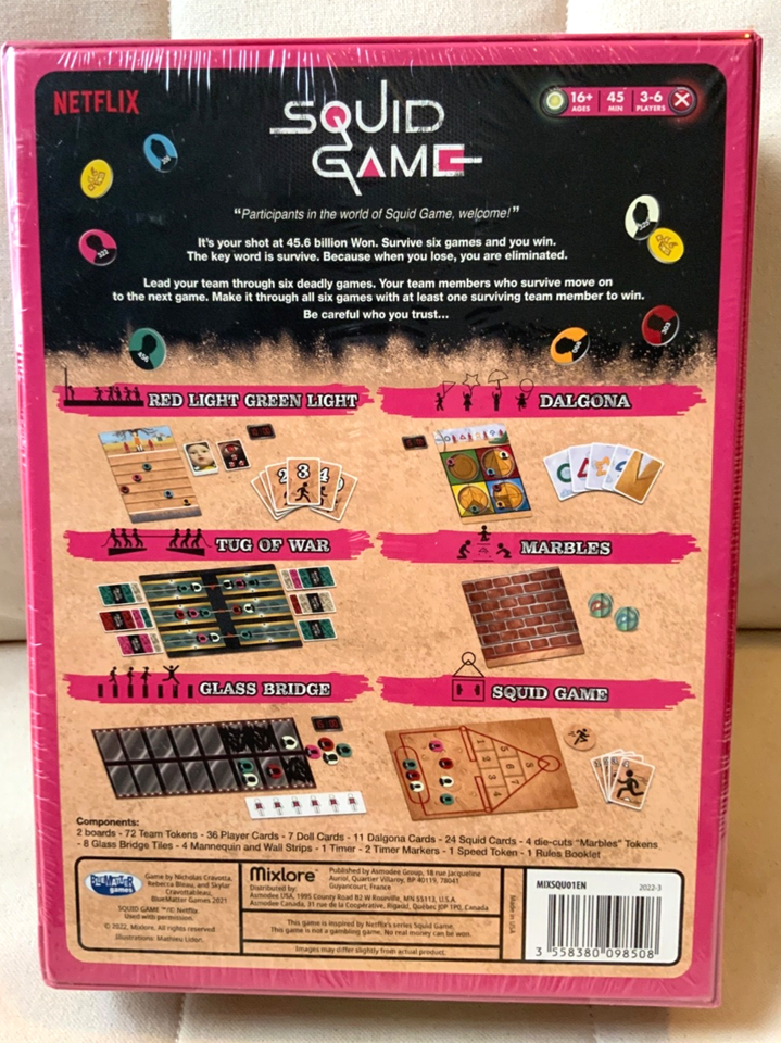 Squid Game Netflix- Board Game-2022 | eBay